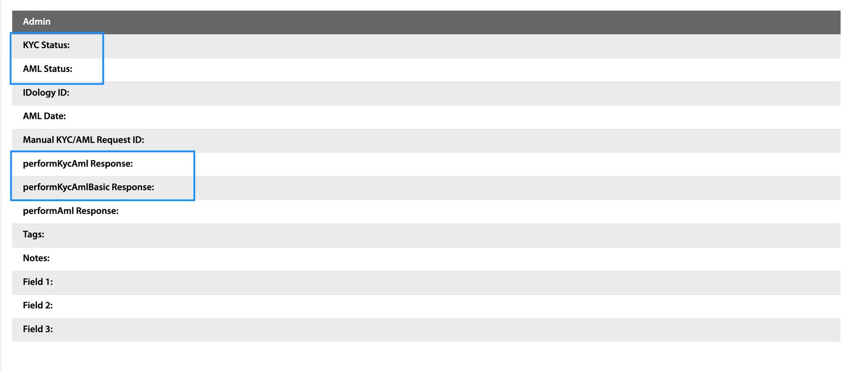How do I initiate a KYC/AML check from the TransactAPI Dashboard?